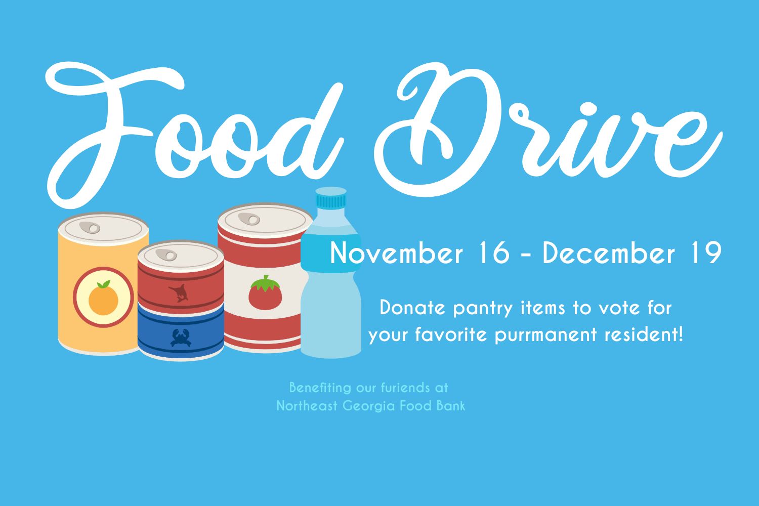 Holiday Food Drive: Cast Your Vote for "Top Philanthropaw" – Entangled ...