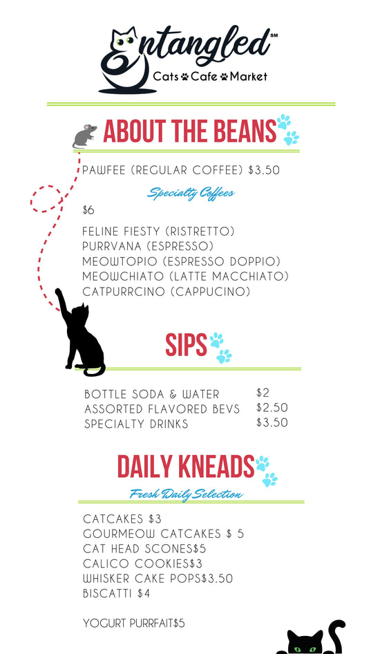 Menu – Entangled Cat Cafe