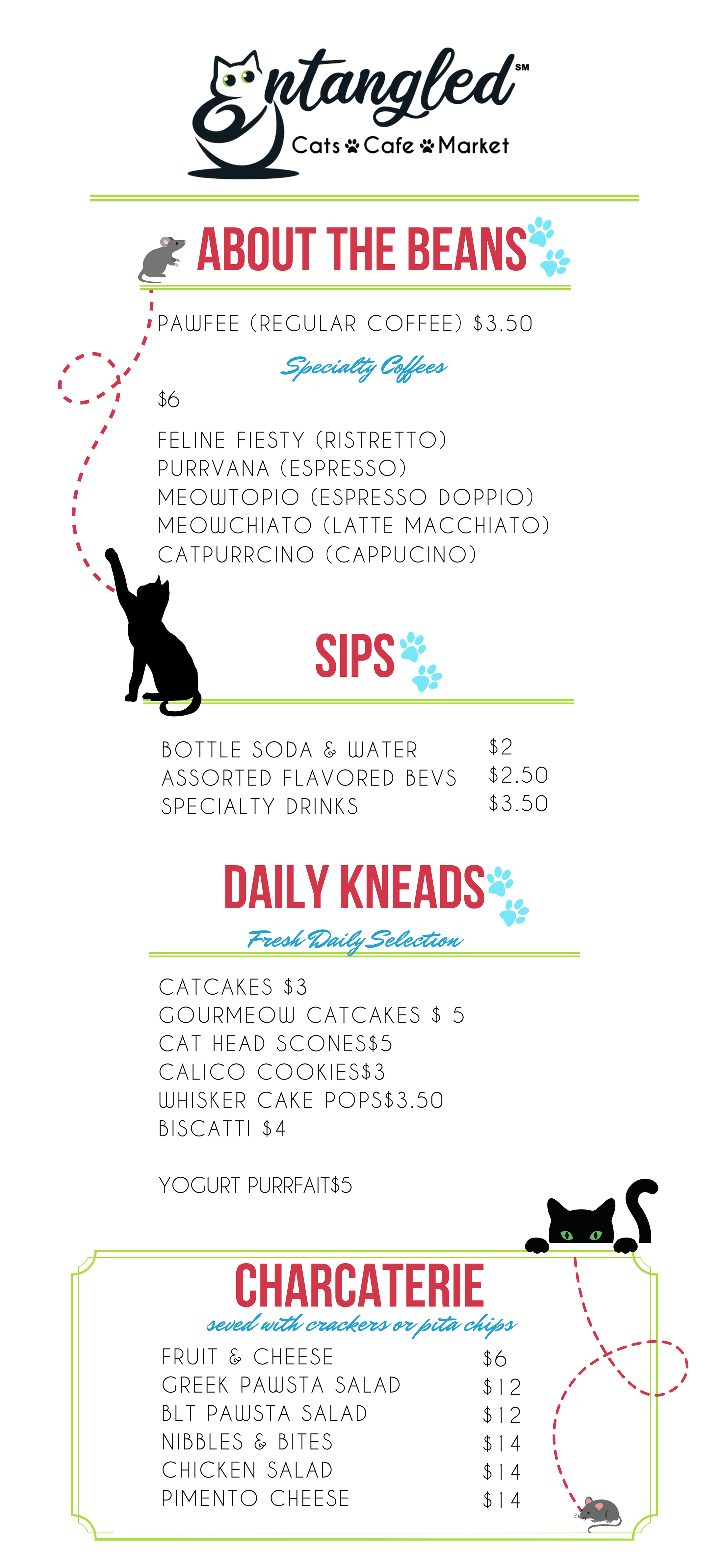 Menu – Entangled Cat Cafe